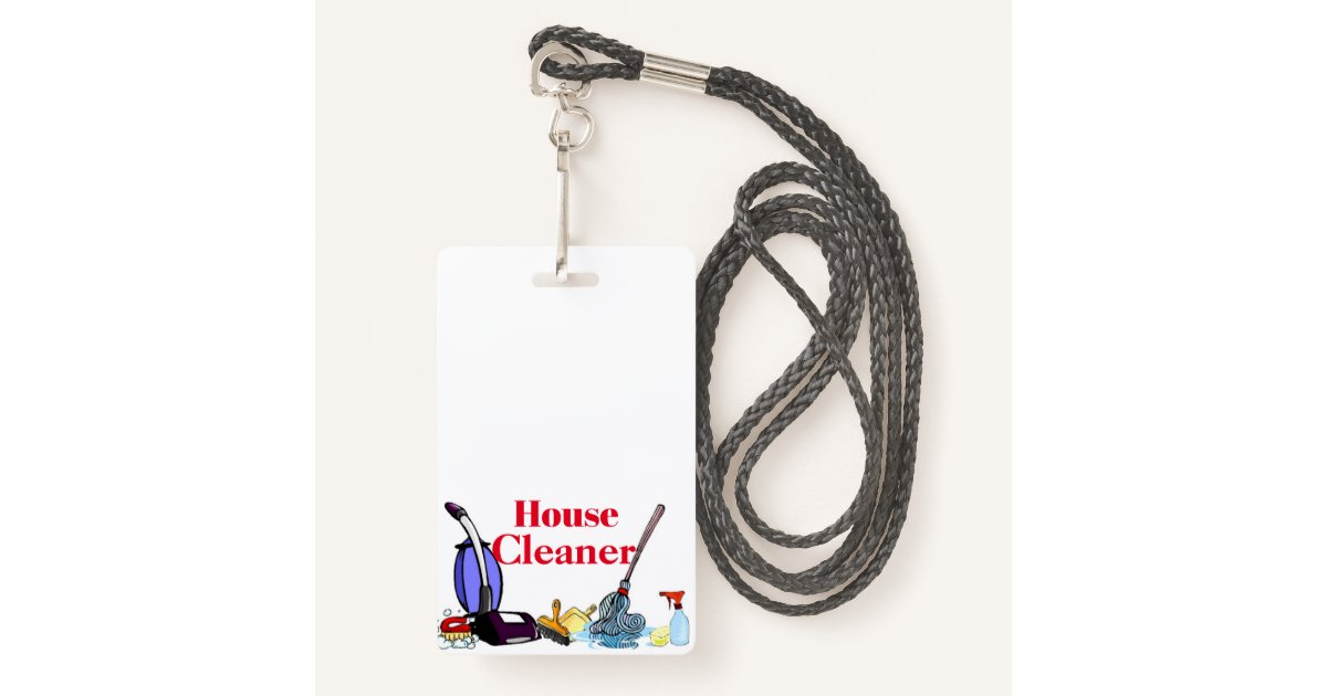 House cleaner badge | Zazzle