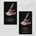 House Cleaner Rose Gold Cleaning Service Busines Business Card | Zazzle