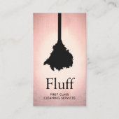 House Cleaner Rose Gold Feather Duster Cleaning Business Card | Zazzle