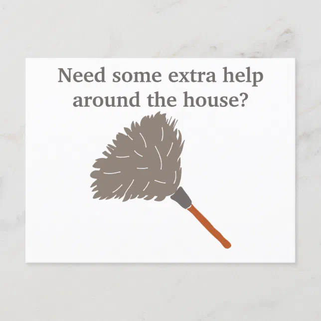 House Cleaning Maid Business Advertising Postcard | Zazzle