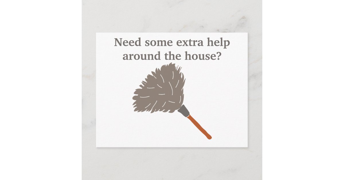 House Cleaning Maid Business Advertising Postcard | Zazzle