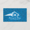 House Cleaning Pressure Washing Monogram Blue Business Card | Zazzle