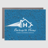 House Cleaning Pressure Washing Monogram Logo Car Magnet | Zazzle