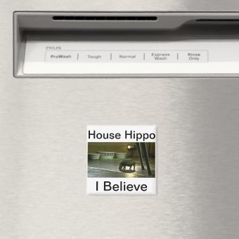 House Hippo Magnet | Zazzle