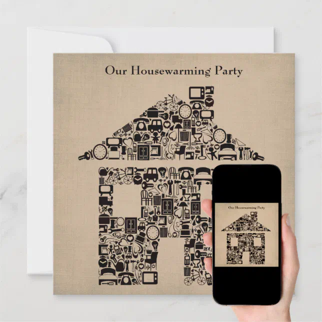 House Home Housewarming Moving Party Invitation | Zazzle