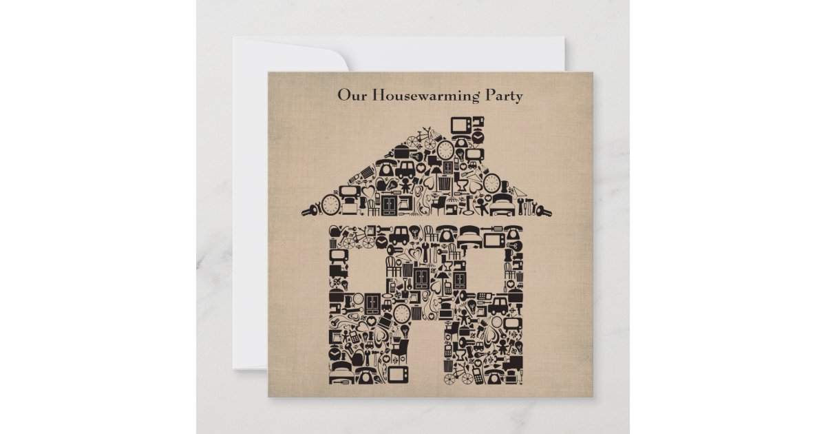 House Home Housewarming Moving Party Invitation | Zazzle