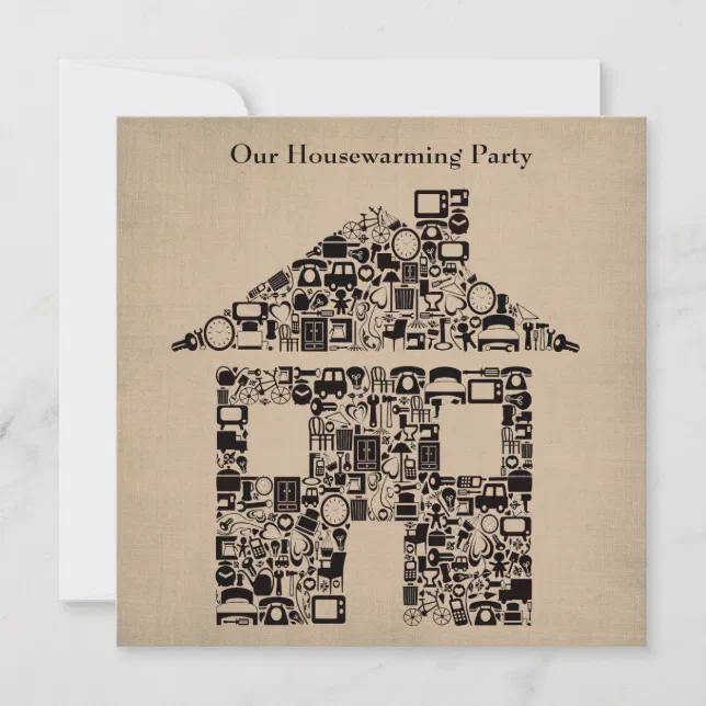 House Home Housewarming Moving Party Invitation | Zazzle