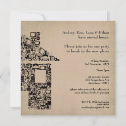 House Home Housewarming Moving Party Invitation | Zazzle
