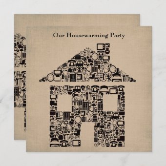 House Home Housewarming Moving Party Invitation | Zazzle