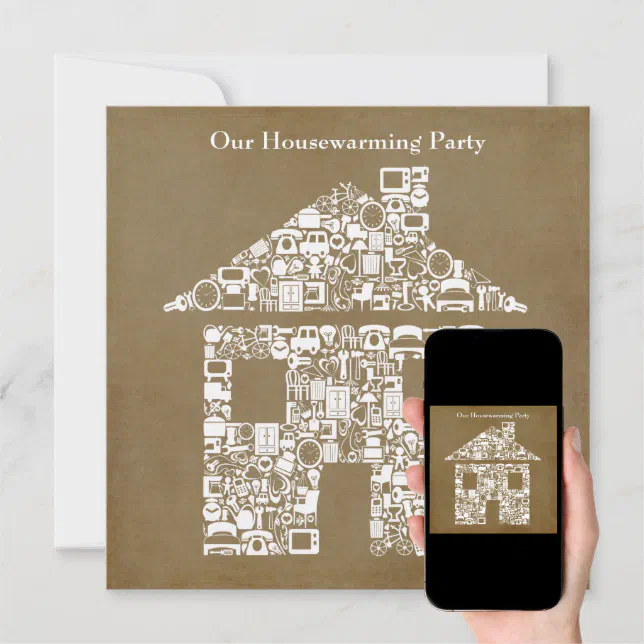 House Home Housewarming Photo Party Invitation | Zazzle