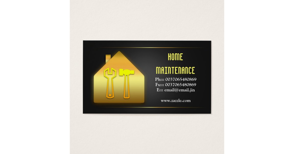 house home maintenance business cards | Zazzle.com