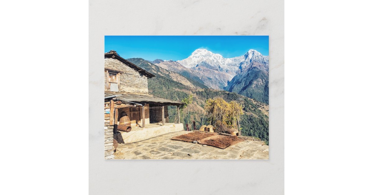 House in Nepal Postcard | Zazzle