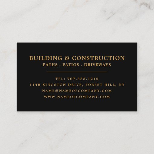 House Logo, Building Firm, Builders Business Card | Zazzle