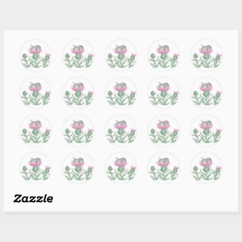 House-Mouse Designs® - Classic Round Sticker | Zazzle