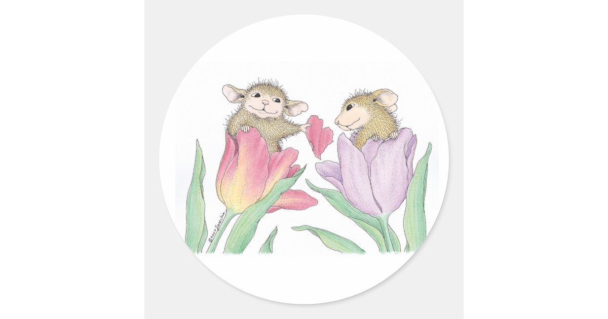 House-Mouse Designs® - Classic Round Sticker | Zazzle
