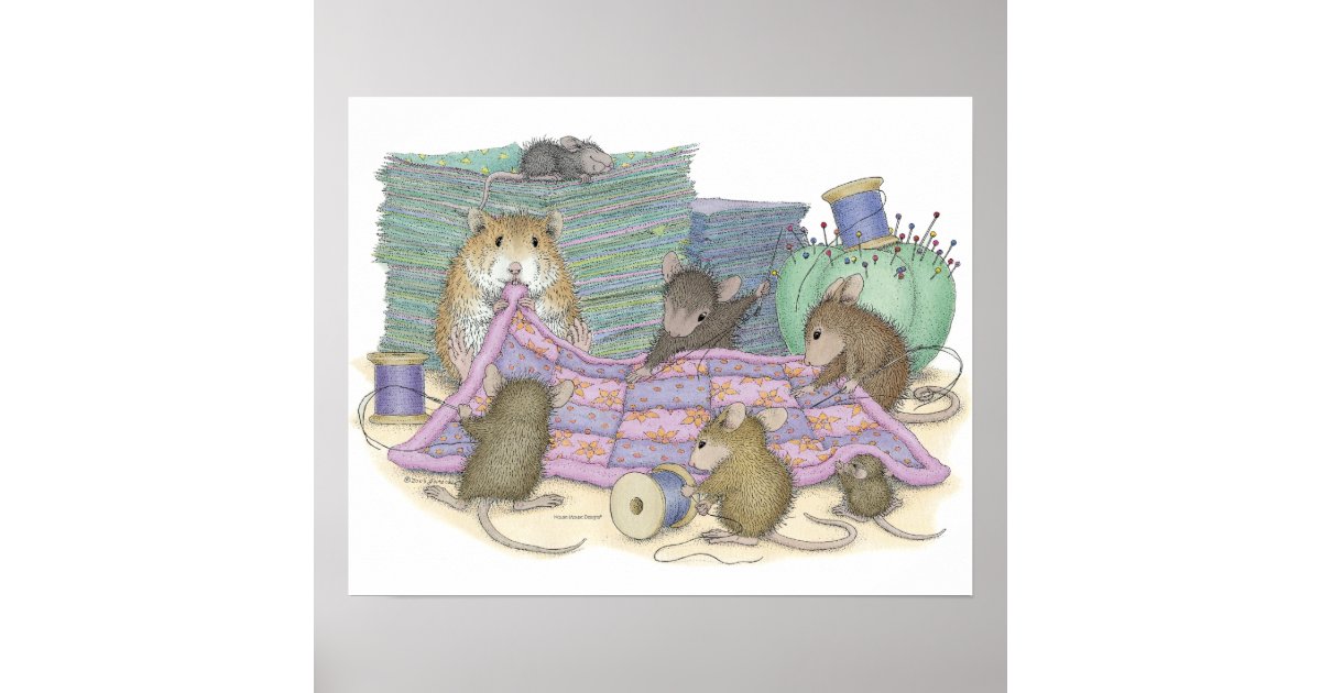 House-Mouse Designs® - Quilting Guild Poster | Zazzle