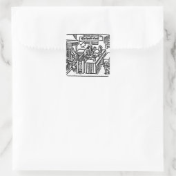House of Rest Square Sticker | Zazzle