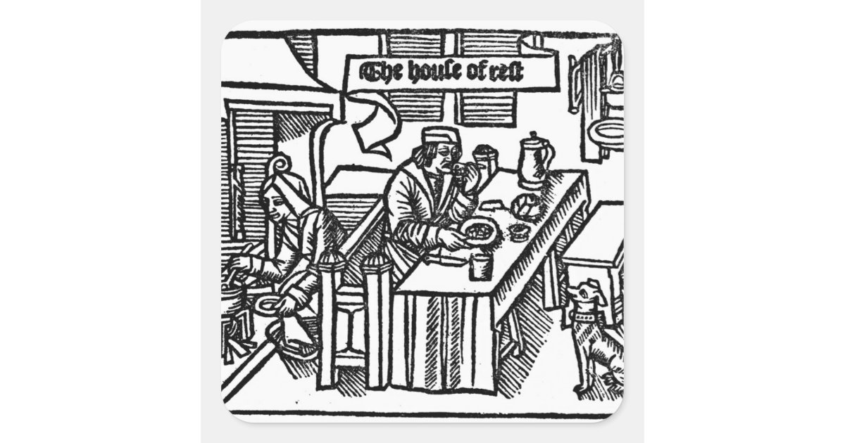 House of Rest Square Sticker | Zazzle