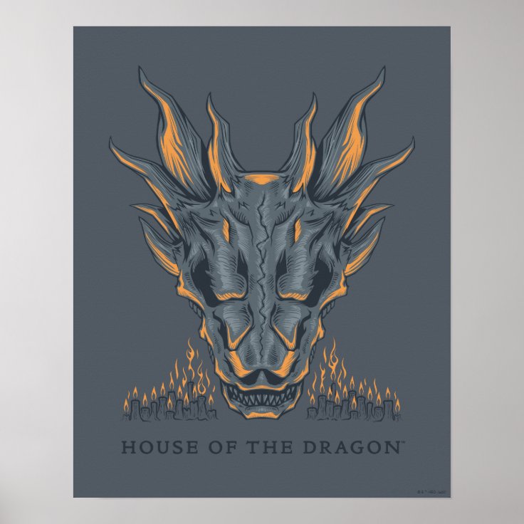 HOUSE OF THE DRAGON | Balerion Candle Altar Poster | Zazzle