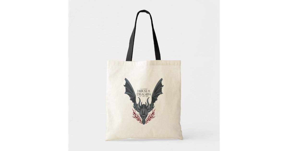 HOUSE OF THE DRAGON | Fire-Breathing Dragon Head Tote Bag | Zazzle
