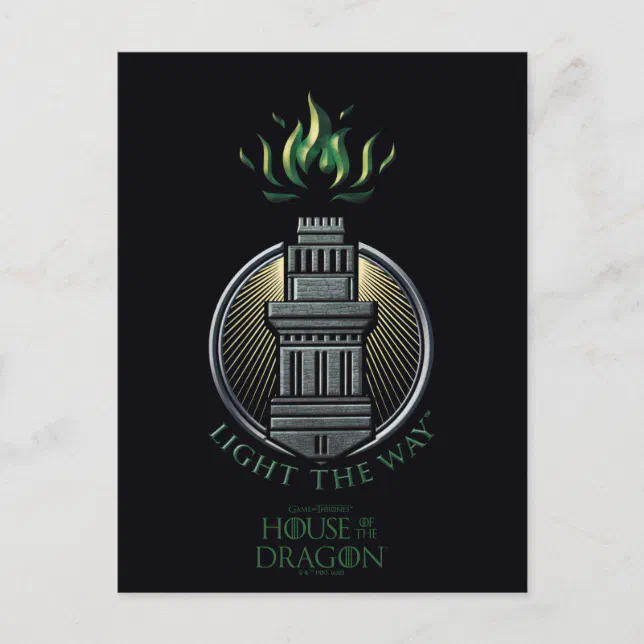 HOUSE OF THE DRAGON | House Hightower Sigil Postcard | Zazzle