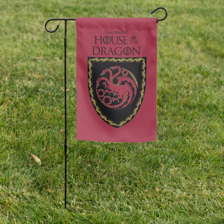 HOUSE OF THE DRAGON | House Targaryen Crest Garden Flag | Zazzle