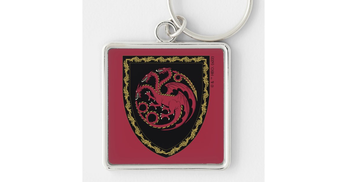 HOUSE OF THE DRAGON | House Targaryen Crest Keychain | Zazzle