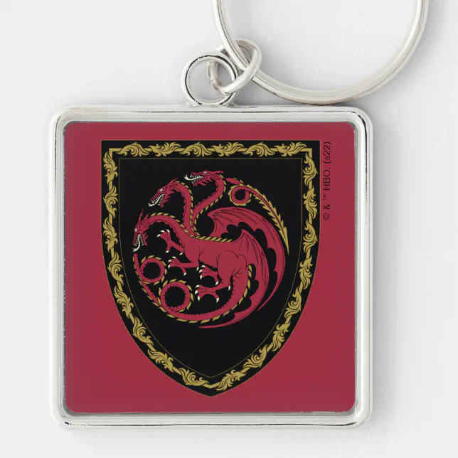HOUSE OF THE DRAGON | House Targaryen Crest Keychain | Zazzle