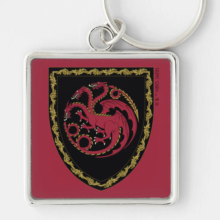 HOUSE OF THE DRAGON | House Targaryen Crest Keychain | Zazzle