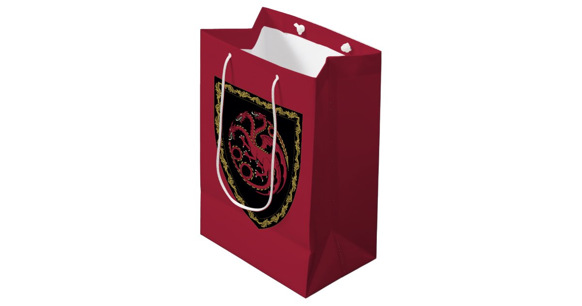HOUSE OF THE DRAGON | House Targaryen Crest Medium Gift Bag | Zazzle