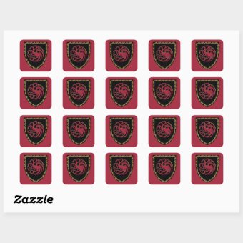HOUSE OF THE DRAGON | House Targaryen Crest Square Sticker | Zazzle