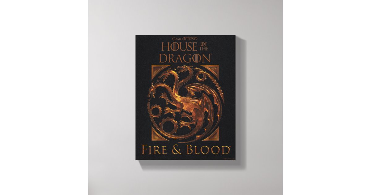 HOUSE OF THE DRAGON | House Targaryen Sigil Canvas Print | Zazzle