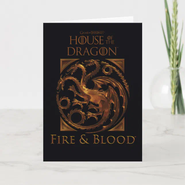HOUSE OF THE DRAGON | House Targaryen Sigil Card | Zazzle