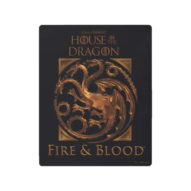 HOUSE OF THE DRAGON | House Targaryen Sigil Metal Print | Zazzle
