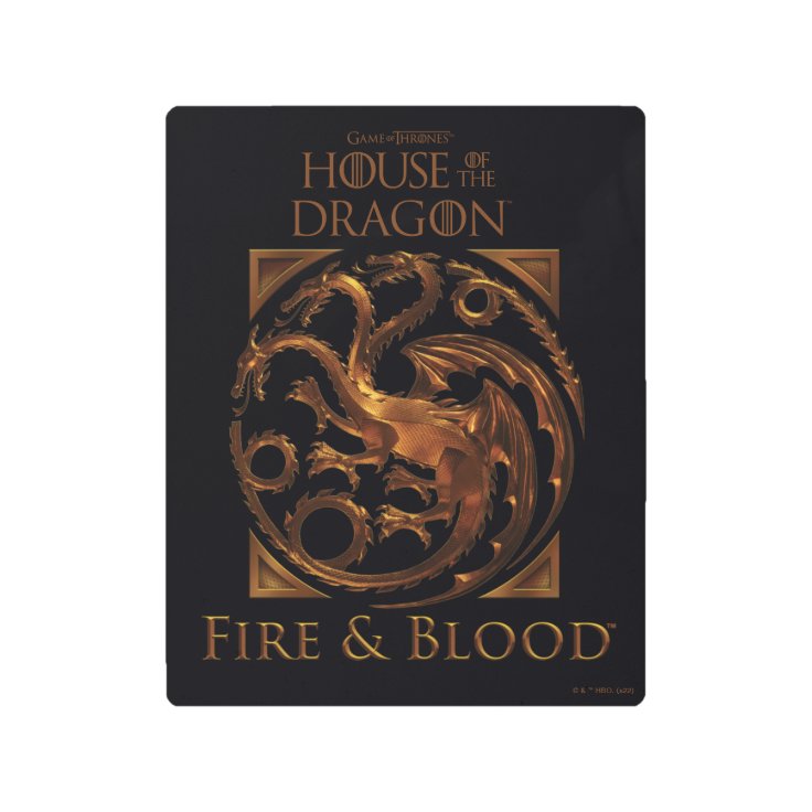HOUSE OF THE DRAGON | House Targaryen Sigil Metal Print | Zazzle