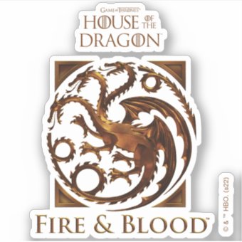 HOUSE OF THE DRAGON | House Targaryen Sigil Sticker | Zazzle