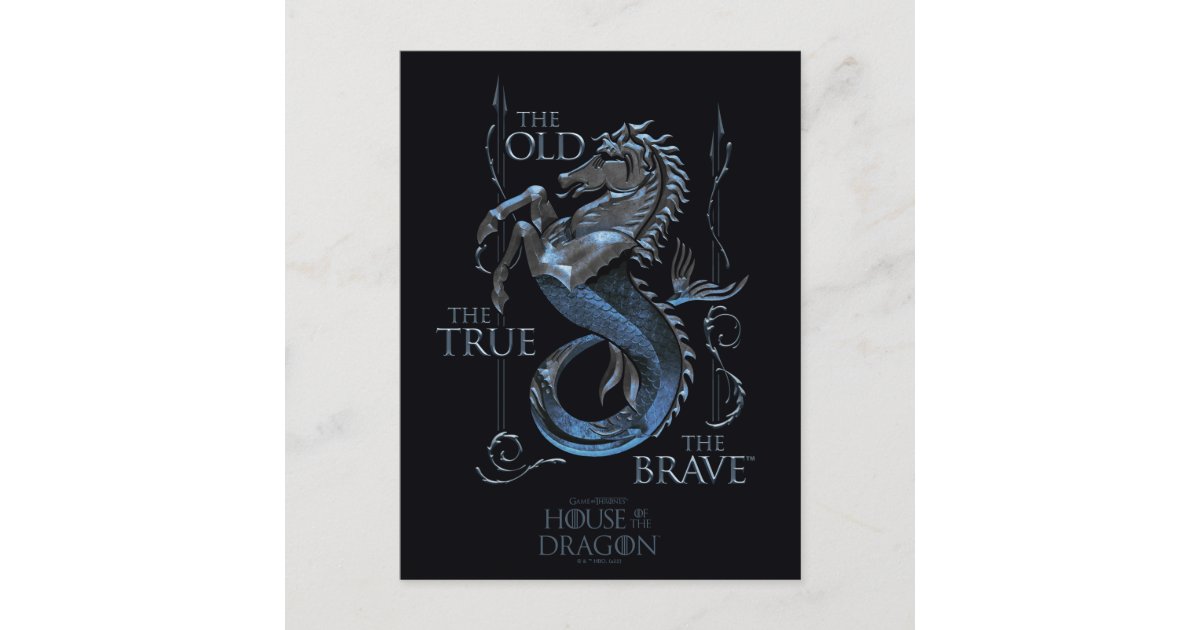 HOUSE OF THE DRAGON | House Velaryon Sigil Postcard | Zazzle
