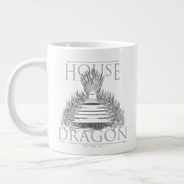 HOUSE OF THE DRAGON | Iron Throne Graphic Giant Coffee Mug | Zazzle