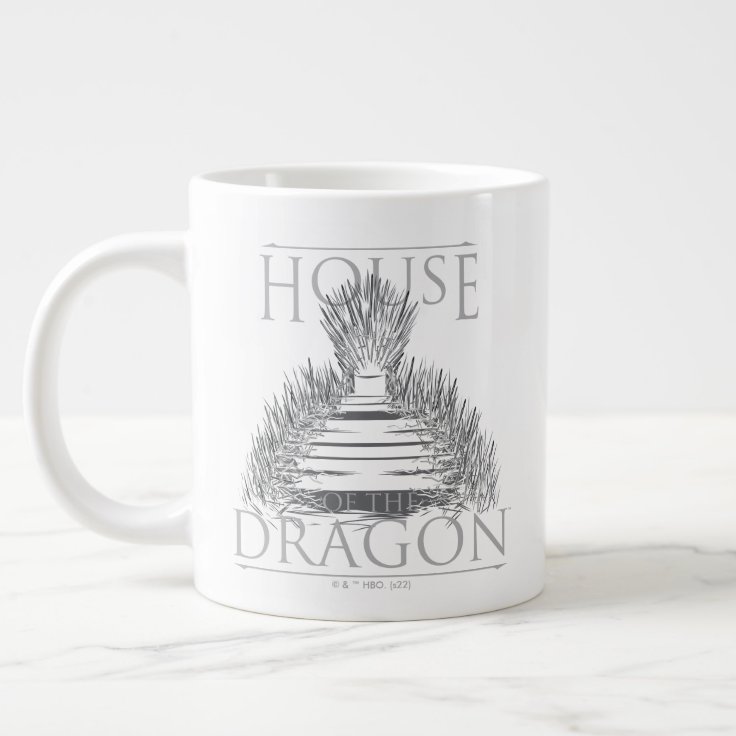 HOUSE OF THE DRAGON | Iron Throne Graphic Giant Coffee Mug | Zazzle