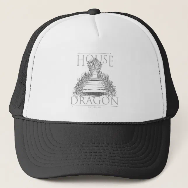 HOUSE OF THE DRAGON | Iron Throne Graphic Trucker Hat | Zazzle