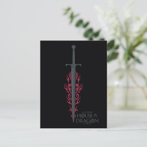 HOUSE OF THE DRAGON | King Viserys Flaming Sword Postcard | Zazzle