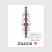 HOUSE OF THE DRAGON | King Viserys Flaming Sword Sticker | Zazzle