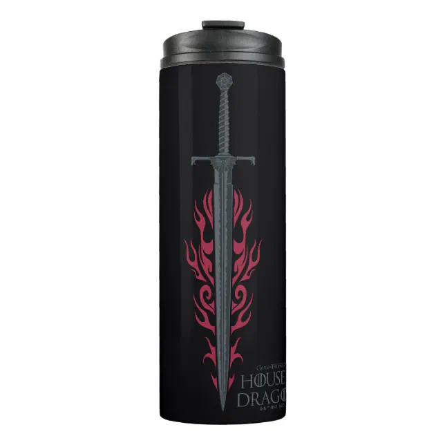 HOUSE OF THE DRAGON | King Viserys Flaming Sword Thermal Tumbler | Zazzle