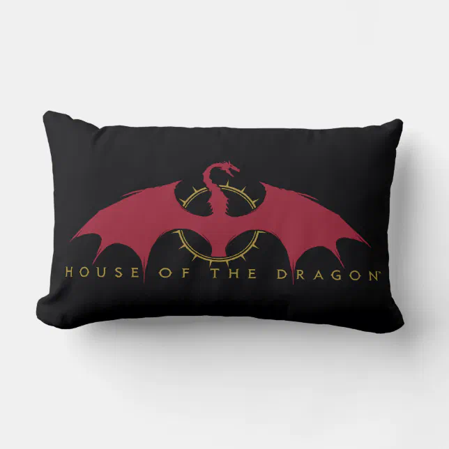 HOUSE OF THE DRAGON | Red Dragon Graphic Lumbar Pillow | Zazzle