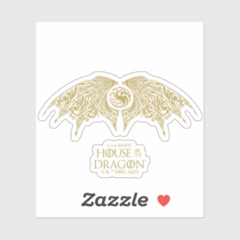 HOUSE OF THE DRAGON | Winged Targaryen Crest Sticker | Zazzle