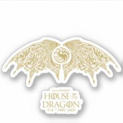 HOUSE OF THE DRAGON | Winged Targaryen Crest Sticker | Zazzle