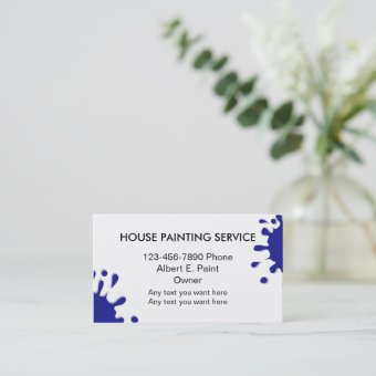 House Painter Business Cards | Zazzle