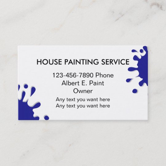 House Painter Business Cards | Zazzle.com