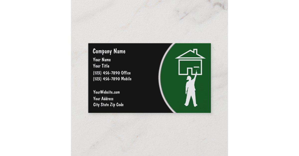 House Painter Business Cards | Zazzle