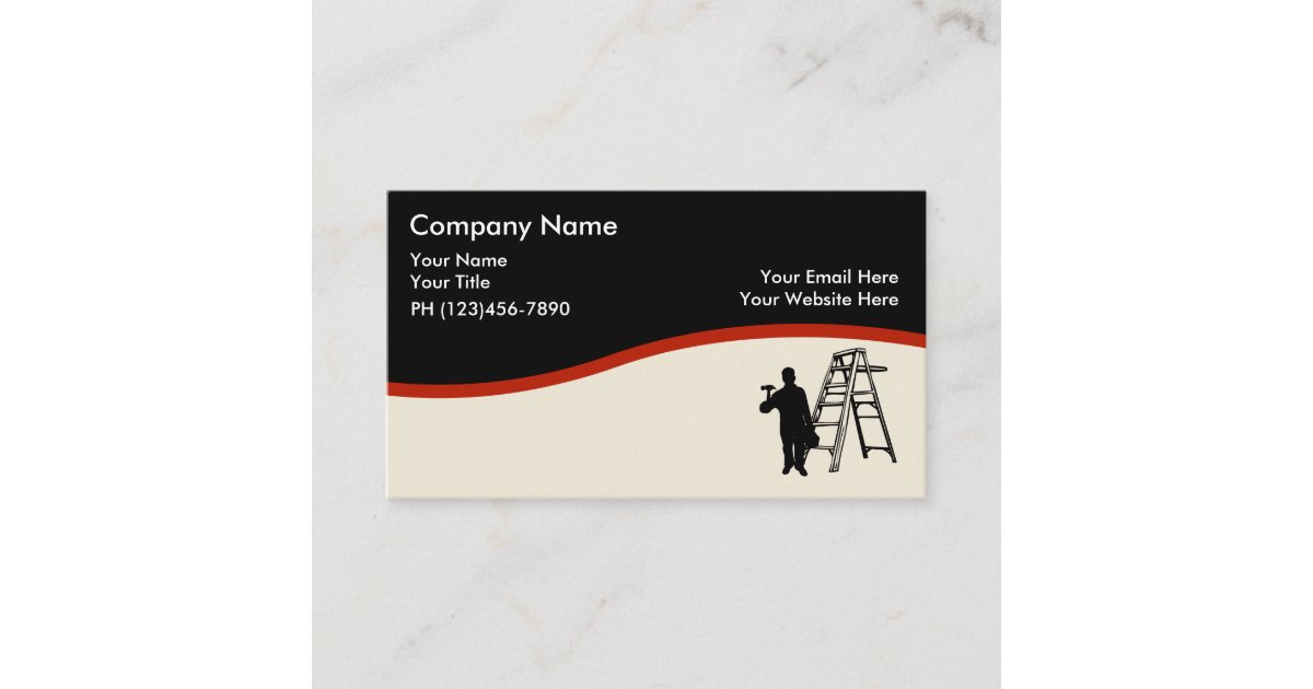 House Painter Design Business Card | Zazzle
